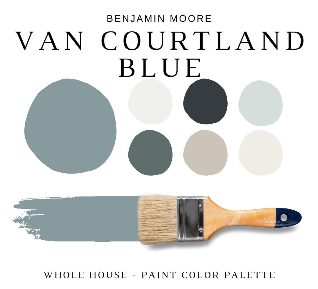 Benjamin Moore VAN COURTLAND BLUE Color Palettes, Coastal Color Scheme ...
