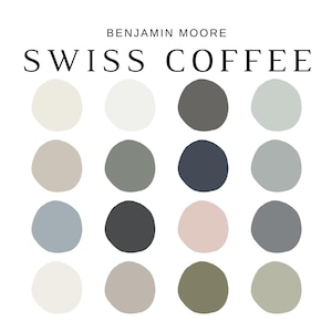 SWISS COFFEE Benjamin Moore Color Palette, Modern Color Scheme, Swiss ...
