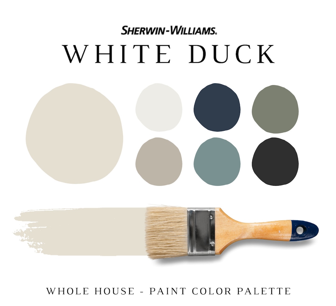 WHITE DUCK Sherwin Williams Color Palette Warm Neutrals - Etsy