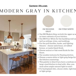 MODERN GRAY Sherwin Williams Color Palette Neutral Colors for - Etsy