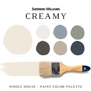 CREAMY Sherwin Williams Color Palette Creamy Cabinets - Etsy