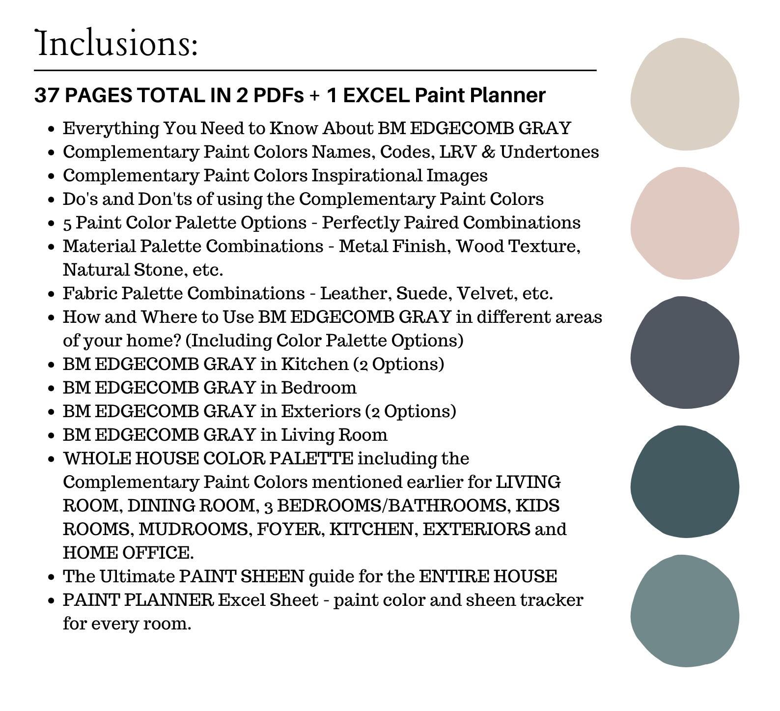 Benjamin Moore EDGECOMB GRAY, Baby Fawn Color Palettes, Benjamin Moore ...