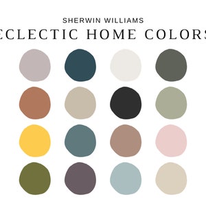 Sherwin Williams ECLECTIC Color Palette, Eclectic Home Paint Colors ...