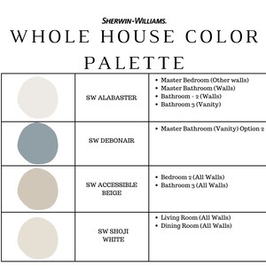 Sherwin Williams AGREEABLE GRAY Color Palette Agreeable Gray - Etsy