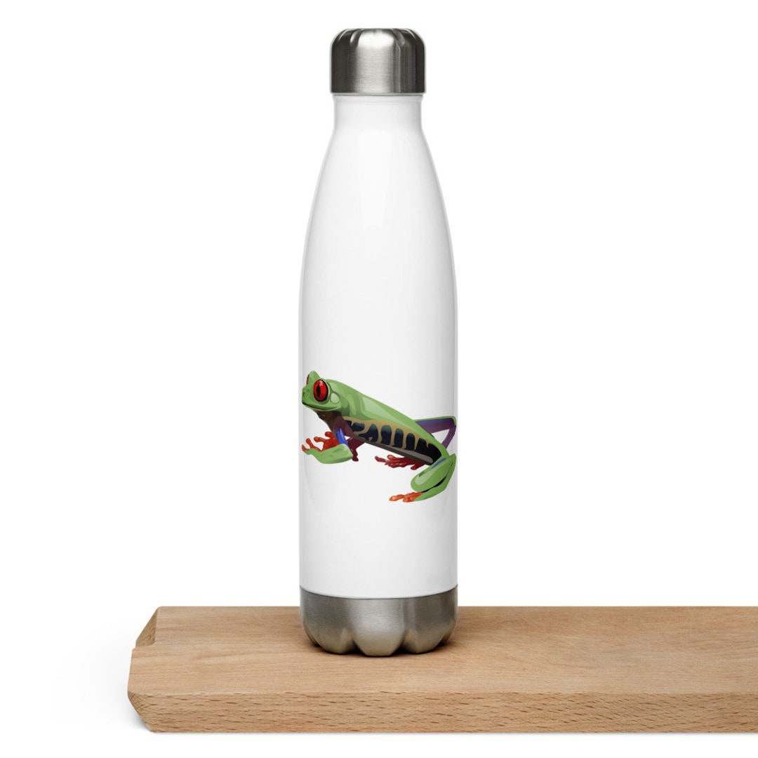 Frog Water Bottle, Frog Lover Gift, Wildlife Water Bottle, Insulated ...