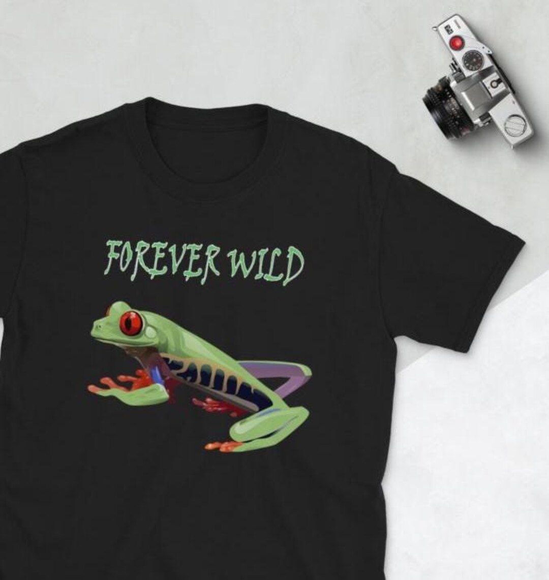 Forever Wild Red-eyed Tree Frog T-shirt, Tropical Wildlife Tee, Nature ...