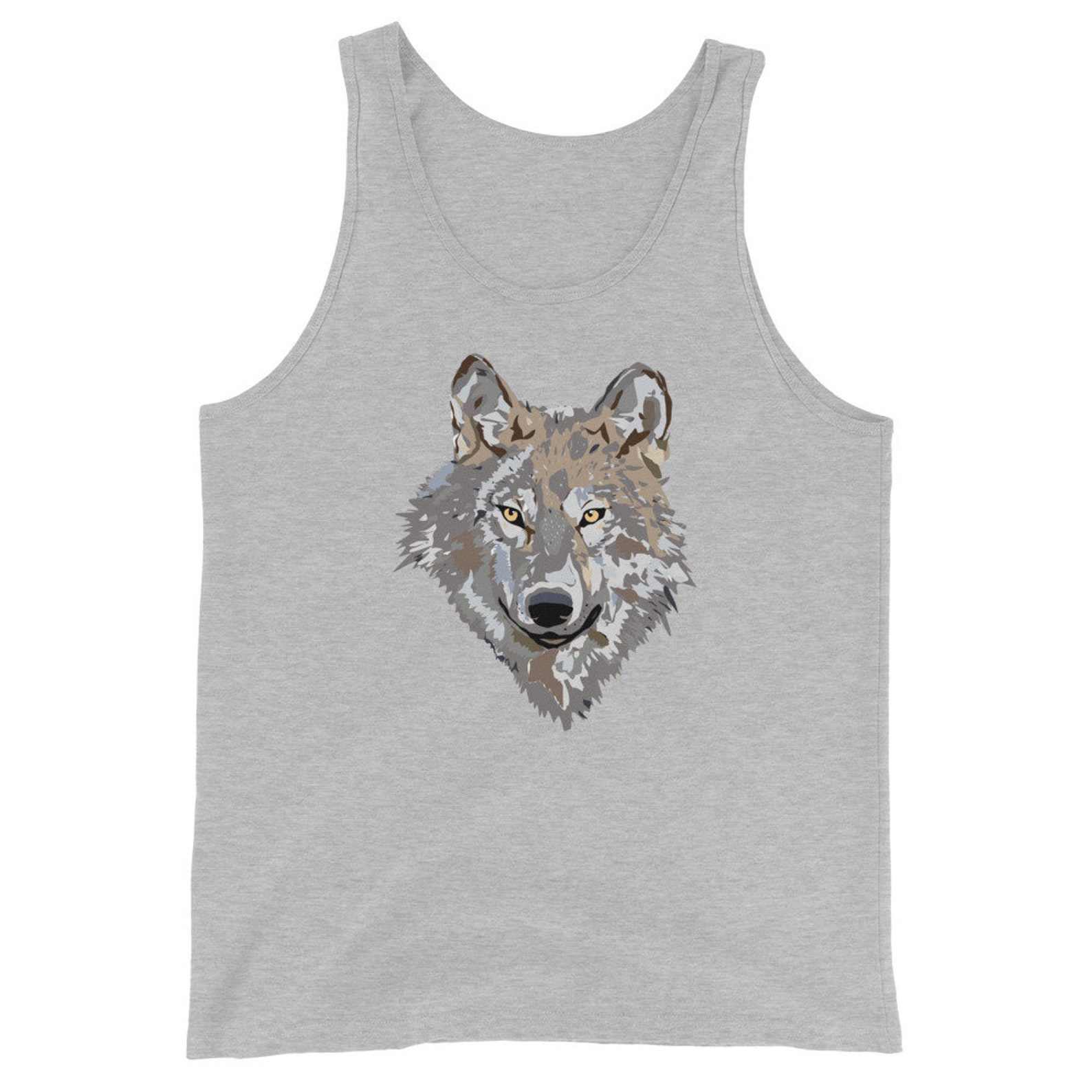 Wolf Tank Top Wolf Shirt Wildlife Tank Top Wildlife Shirt - Etsy