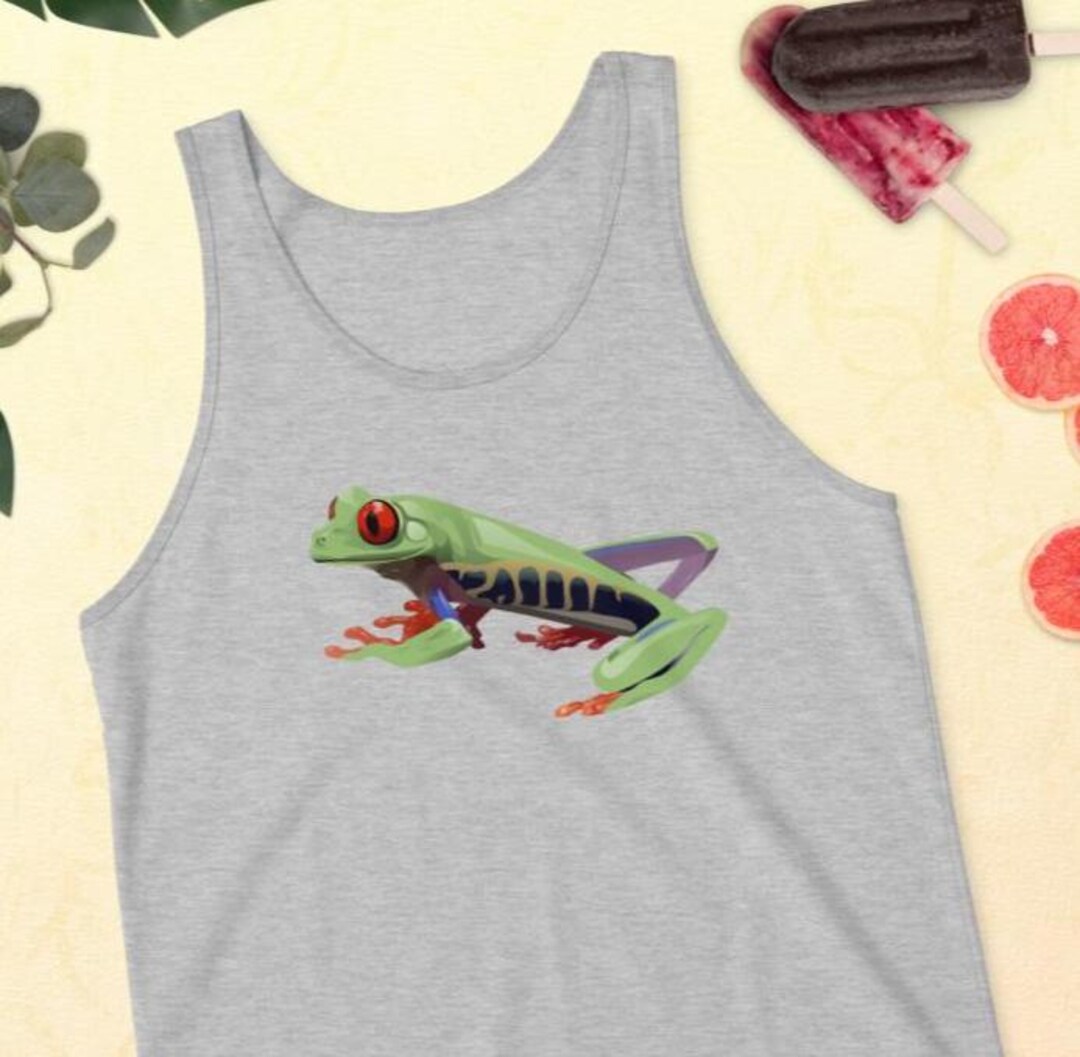 Red Eyed Tree Frog Tank Top, Tropical Wildlife Lover Gift, Save Frogs ...