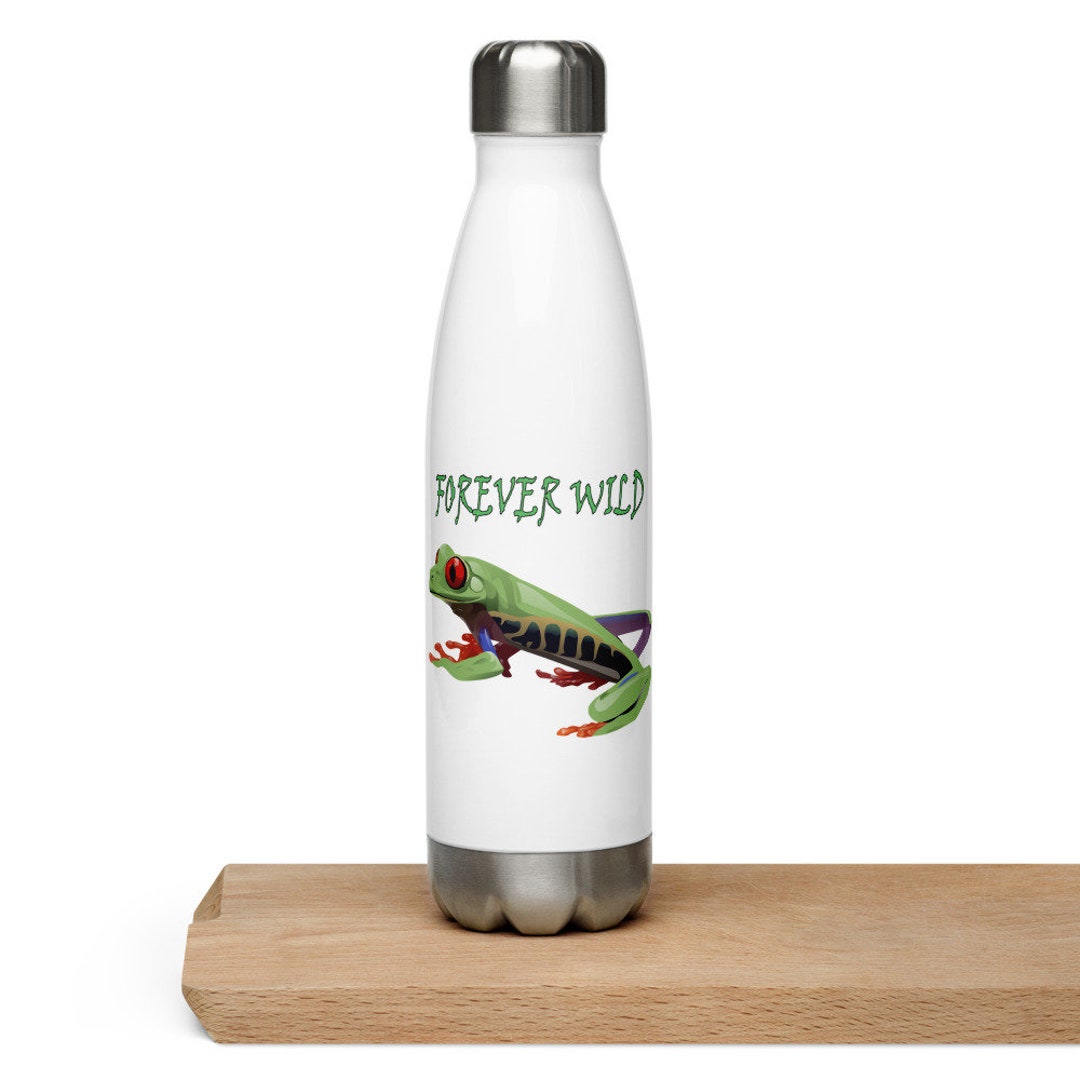 Frog Water Bottle, Frog Lover Gift, Wildlife Water Bottle, Metal Water ...
