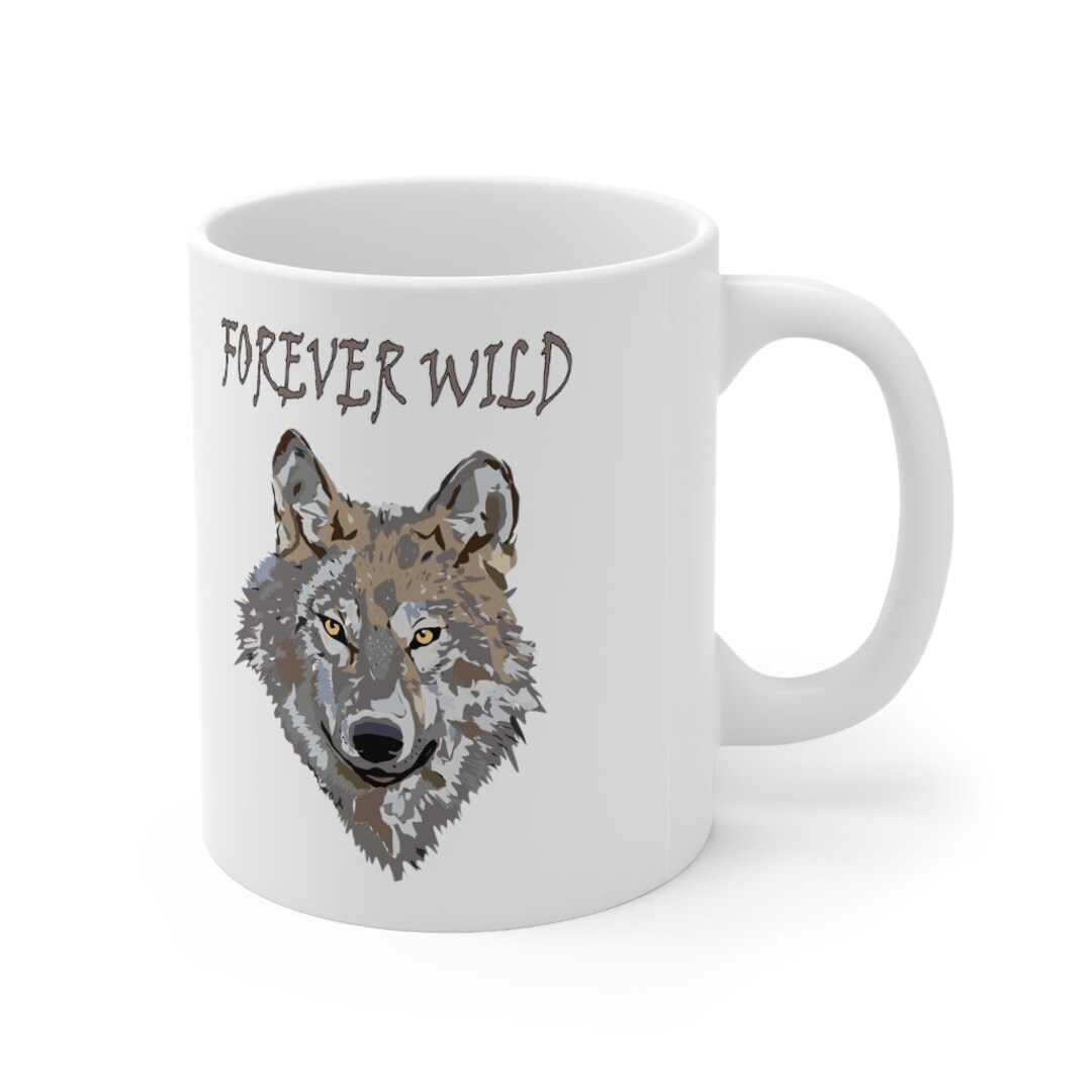 Wolf Coffee Mug Wolf Coffee Cup Wildlife Coffee Mug - Etsy