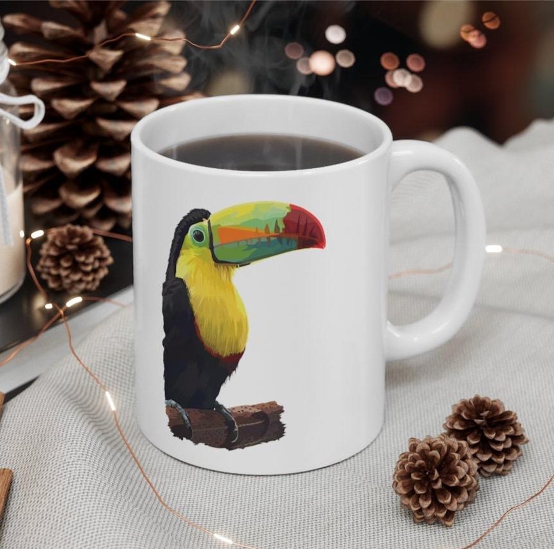 Toucan Coffee Mug, Toucan Lover Gift, Animal Conservation, Bird Coffee ...