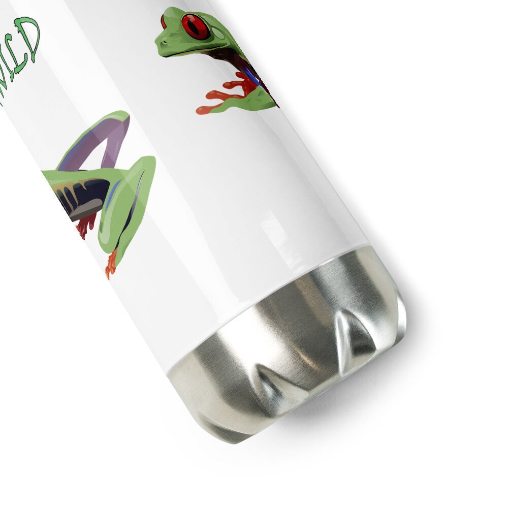Frog Water Bottle Frog Lover Gift Wildlife Water Bottle - Etsy