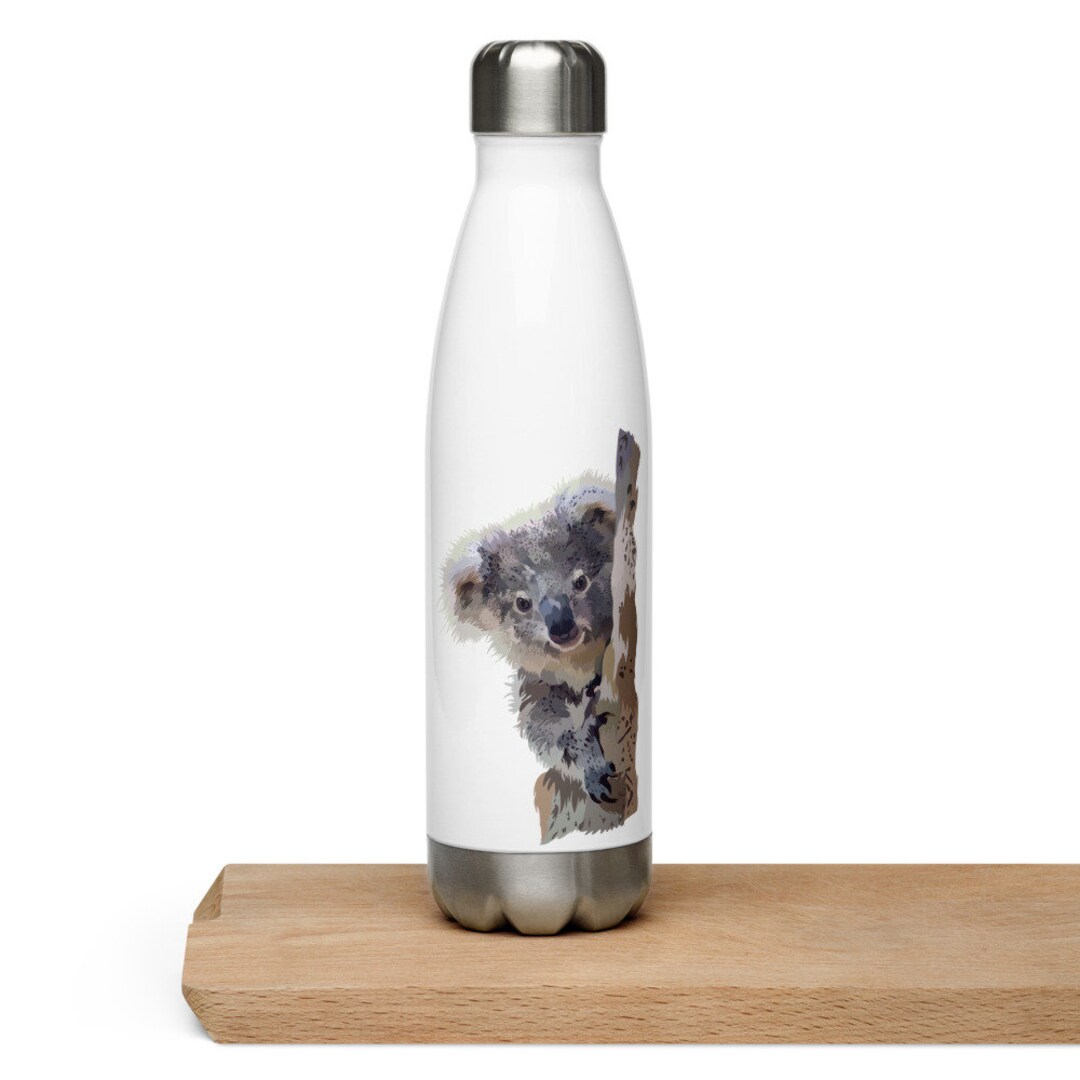 Koala Water Bottle, Koala Bottle, Wildlife Water Bottle, Stainless ...