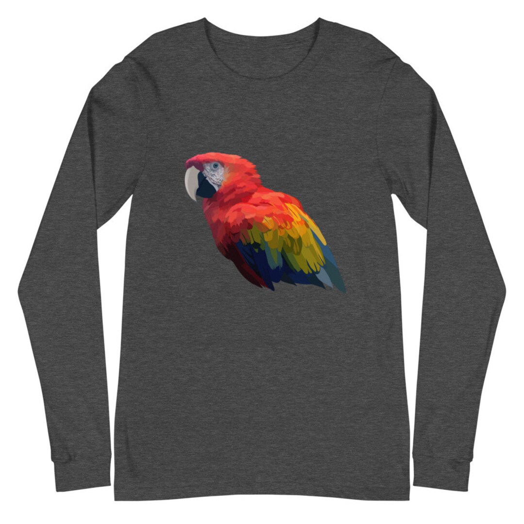 Scarlet Macaw Shirt, Wildlife Shirt, Vogel Shirt, Papagei Shirt, Unisex ...