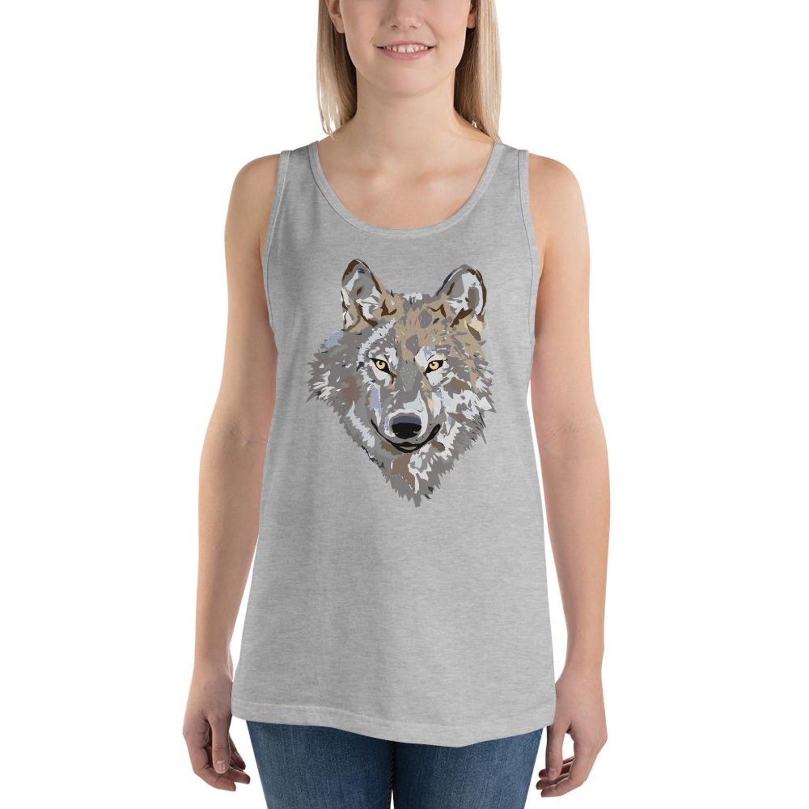 Wolf Tank Top, Wolf Shirt, Wildlife Tank Top, Wildlife Shirt, Unisex ...
