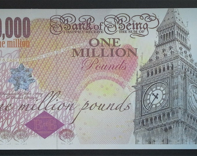Novelty Million Pound Note. - Etsy