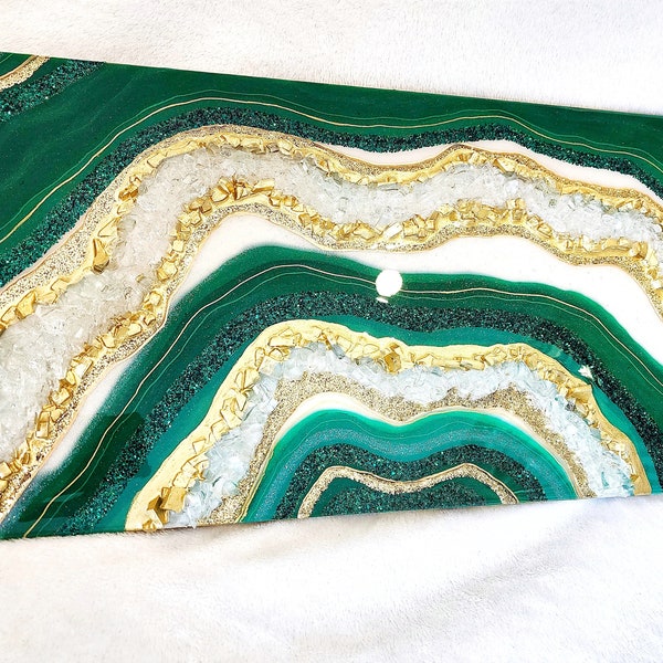 Green Geode - Etsy
