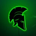 Spartan Neon Sign, Spartan Helmet Neon Sign, Spartan Helmet Led Sign ...