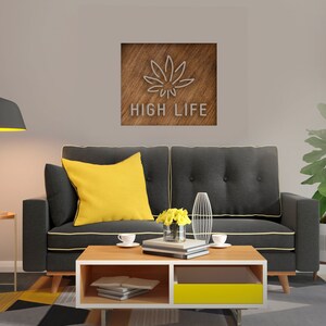High Life Led Sign, High Life Neon Sign, Marijuana Led Sign, Marijuana ...