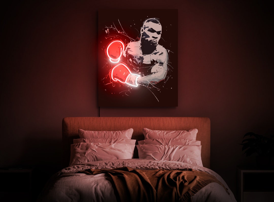 Mike Tyson Neon Sign, Mike Tyson Light Sign, Mike Tyson Pop Art, Mike ...