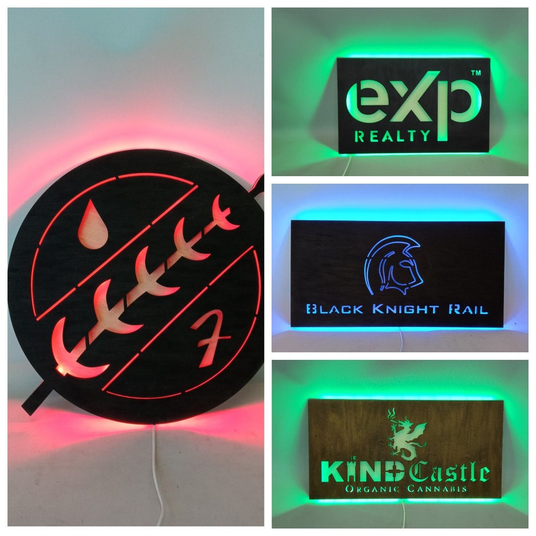 Laser Cut Led Sign, Led Logo Sign, Laser Cut Logo Sign, Business Logo ...
