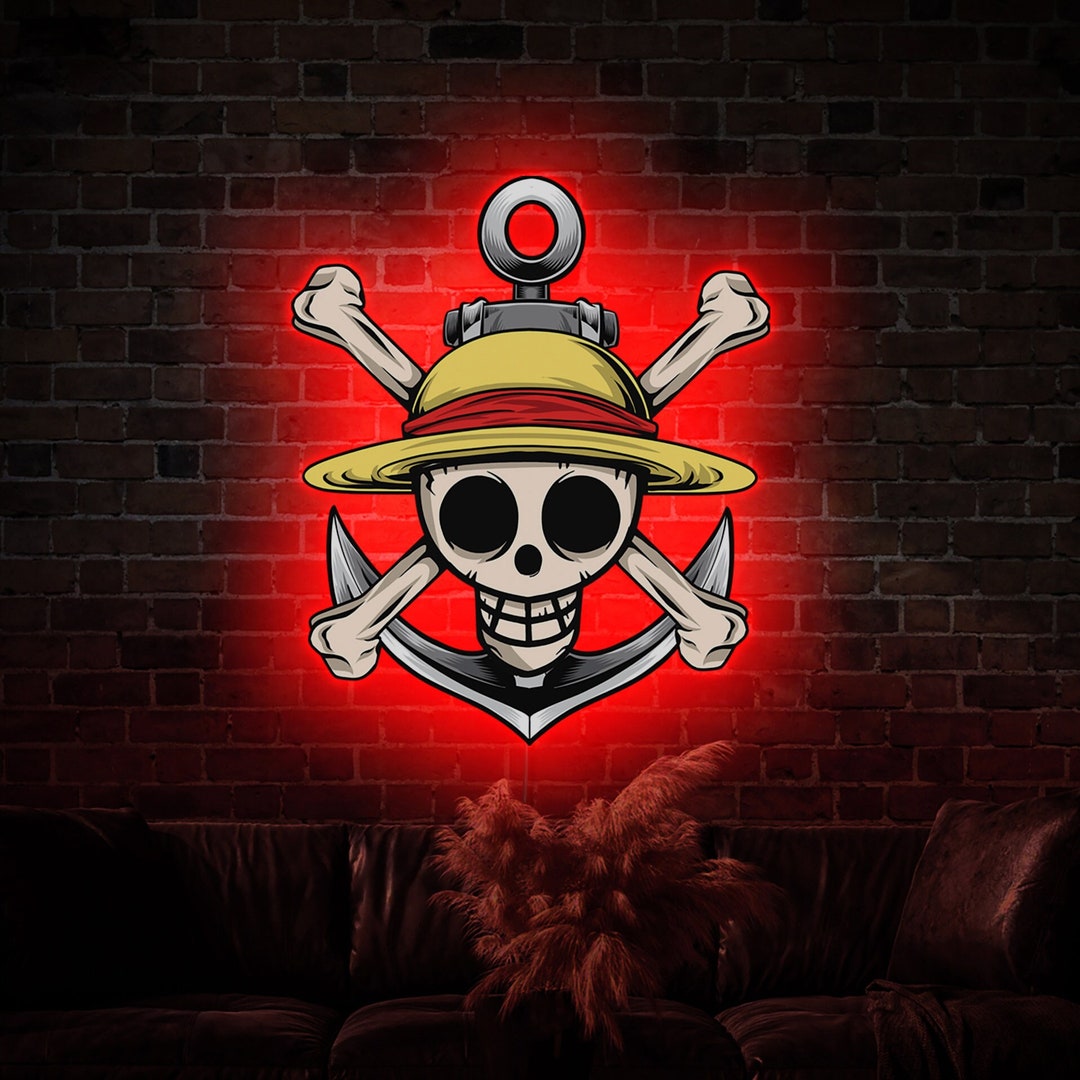 One Piece Neon Sign, One Piece Light Sign, Anime Neon Sign, One Piece ...