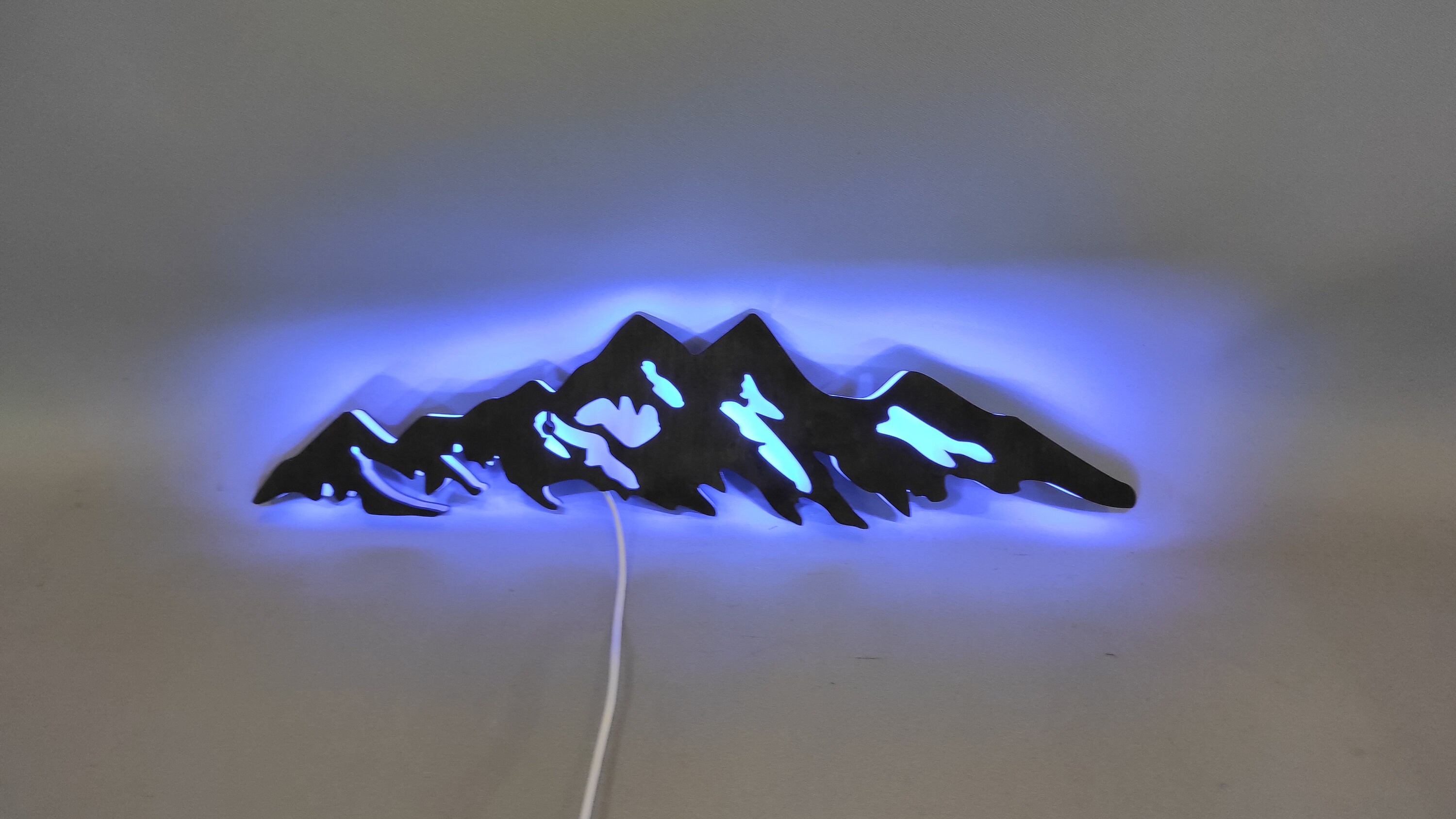 Berg led Schild Berg led Licht Berg led Schild für Wand - Etsy.de