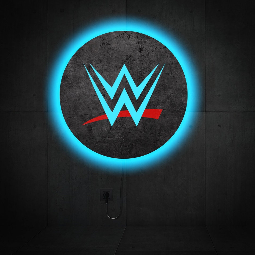 WWE Neon Sign, WWE Logo, WWE Led Sign, Wwe Light Sign, Wrestling Neon ...