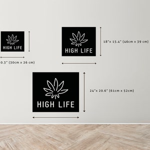 High Life Led Sign, High Life Neon Sign, Marijuana Led Sign, Marijuana ...