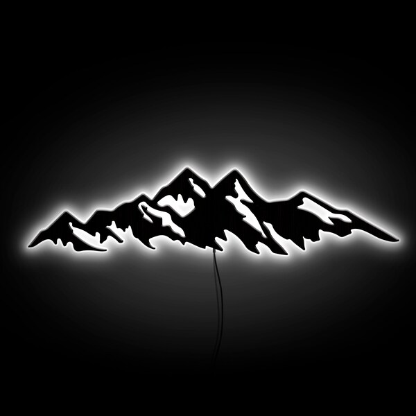 Neon Mountain - Etsy