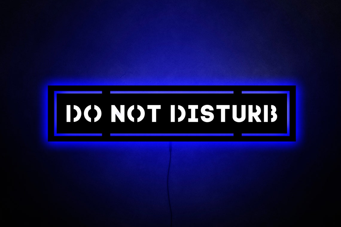 Do Not Disturb Led Do Not Disturb Light up Sign Do Not | Etsy