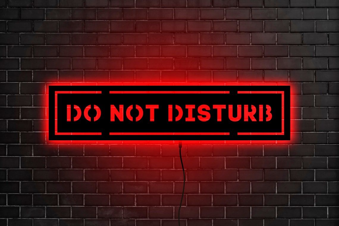 Do Not Disturb Led Do Not Disturb Light up Sign Do Not | Etsy