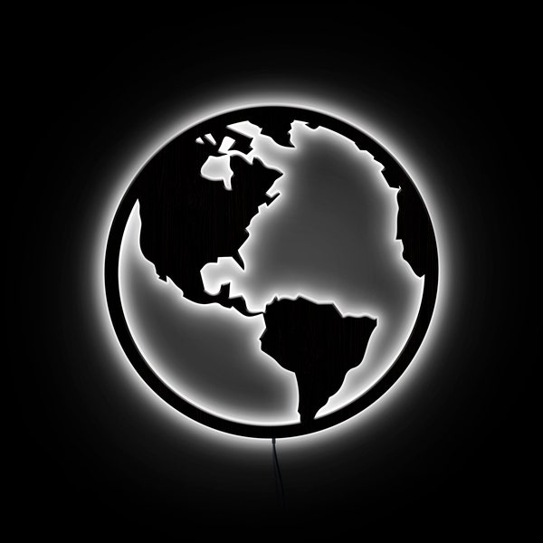 Led World Map - Etsy