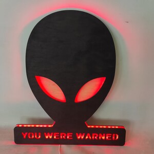 Alien Light, Alien Led Light, Alien Lamp, Alien Night Light, Alien Neon ...