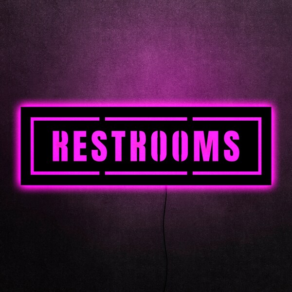 Restroom Sign - Etsy