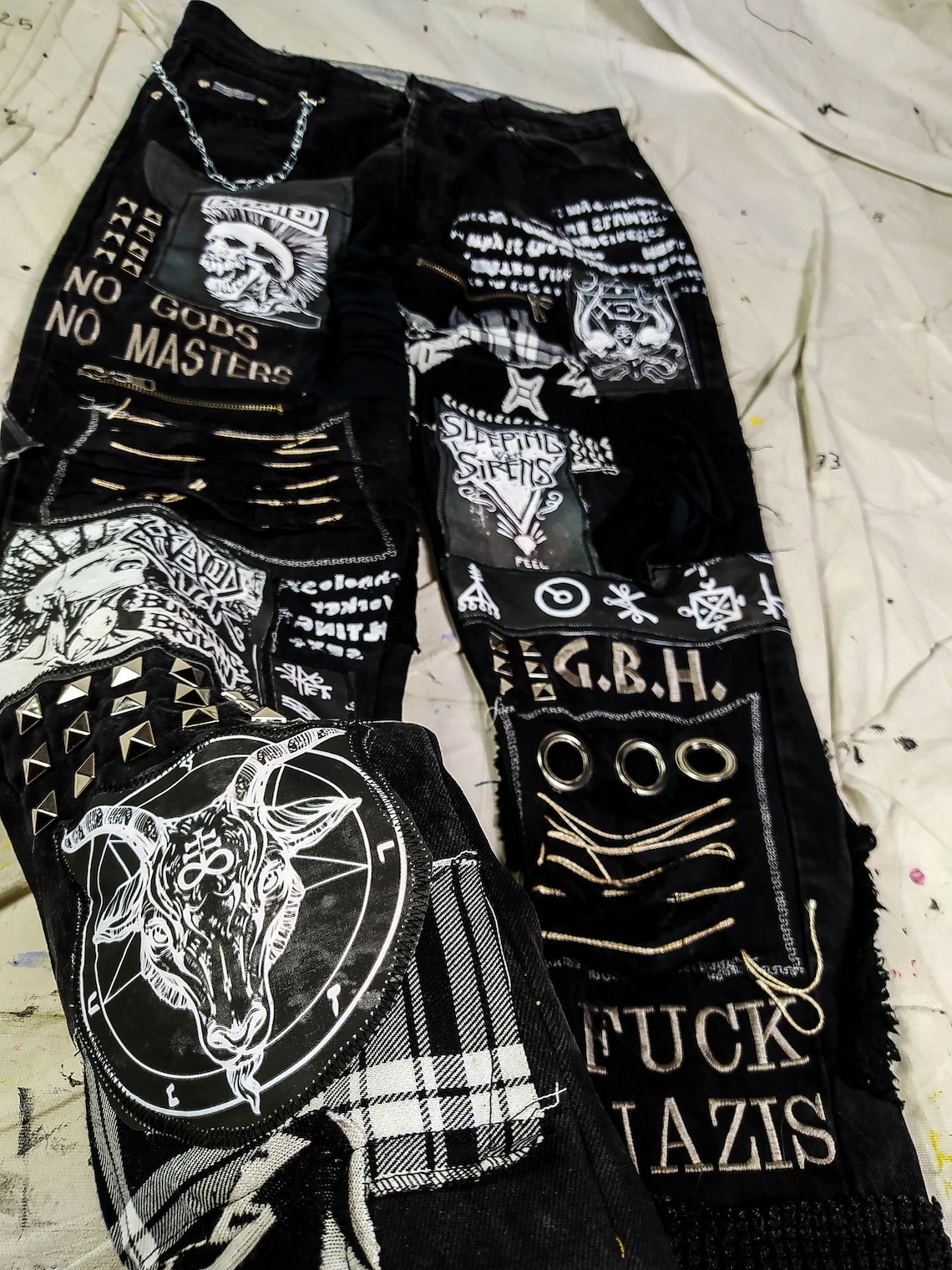 Custom Rock Punk Goth Emo Metal Cyber Dark Ripped Crazy Weird Etsy Canada