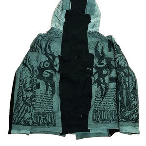 L-XL Unique Handmade Custom Patches Punk Goth Fantasy Emo Studs Rave ...