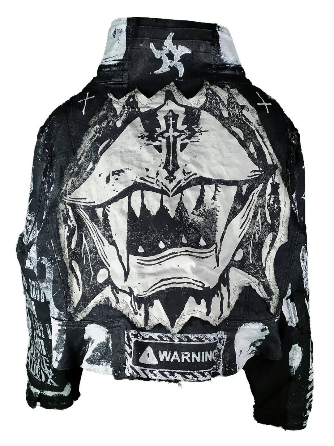 L Crop Unique Handmade Angel Custom Tribal Punk Goth Fantasy Emo Metal ...