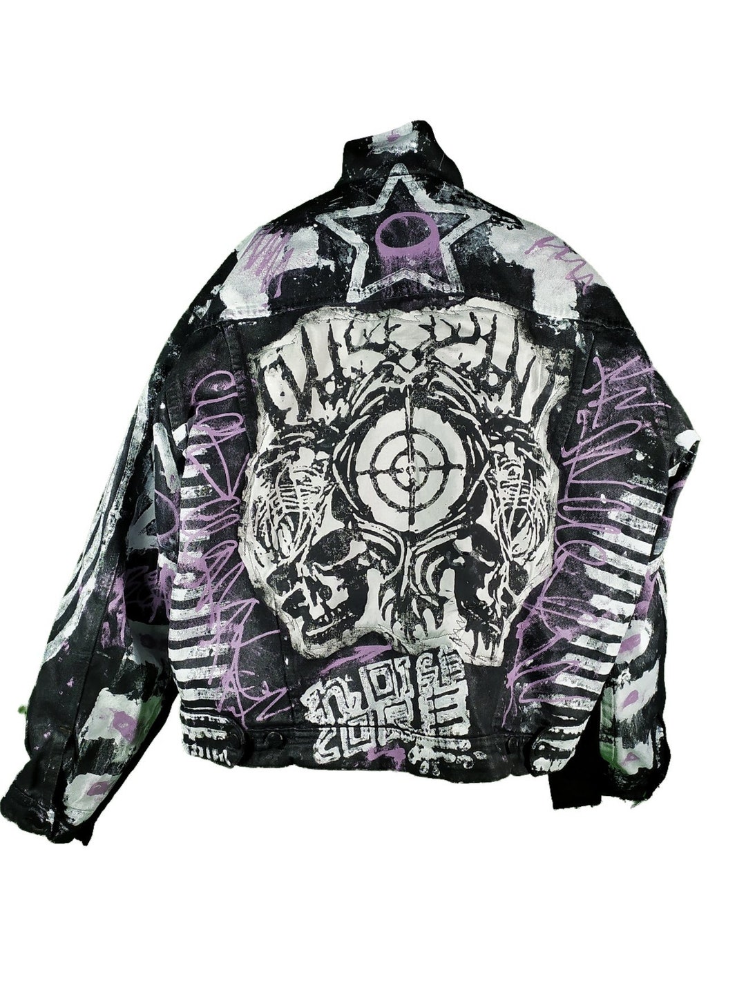 XXXL Unique Handmade Emo Custom Punk Rock Goth Fantasy Spiral Rave ...