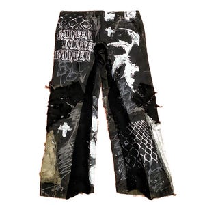 35 Unique Handmade Jeans Custom Punk Rock Goth Emo Metal Cyber Dark ...