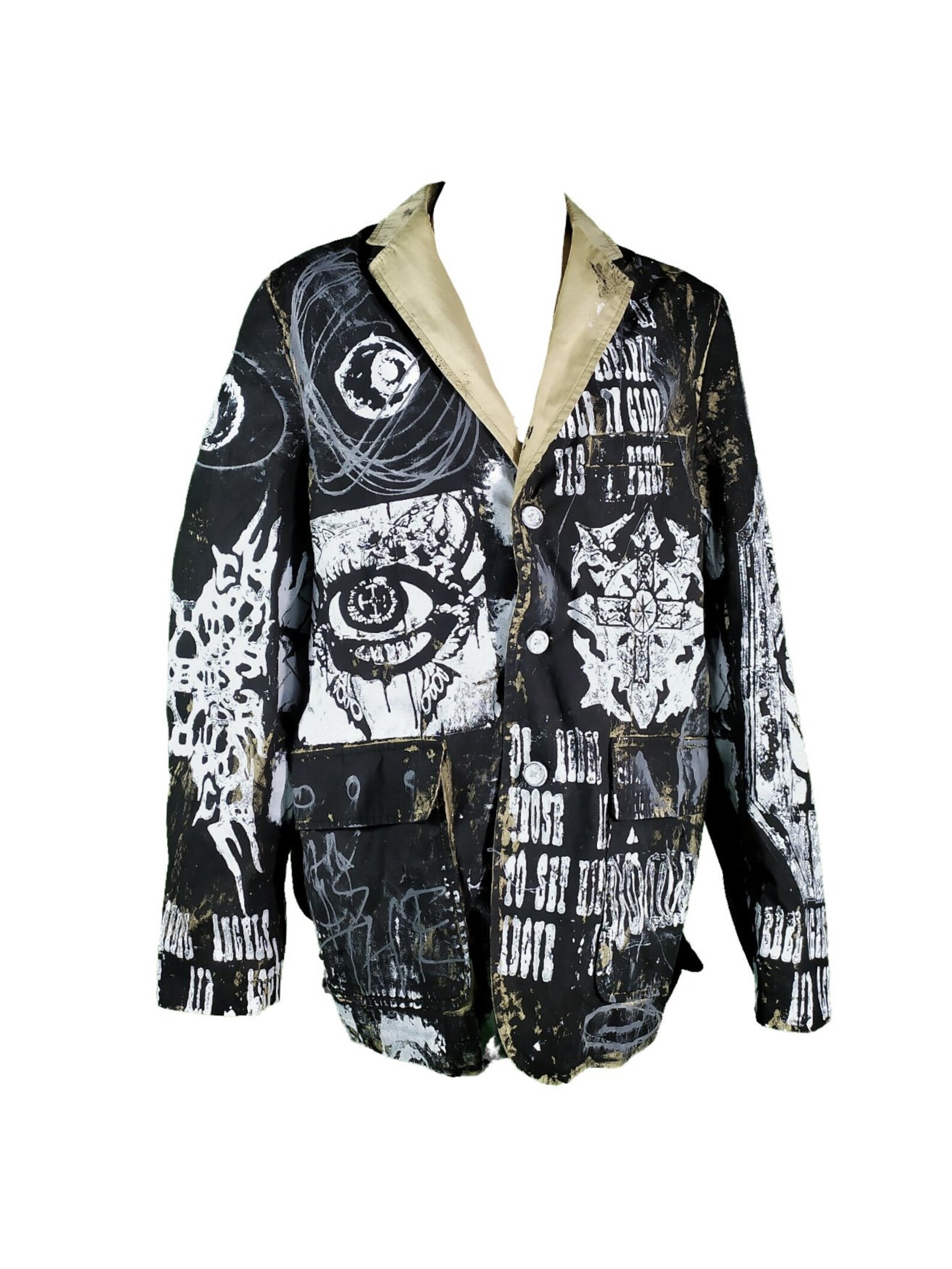 L Unique Handmade Emo Custom Punk Rock Goth Fantasy Spiral Rave ...