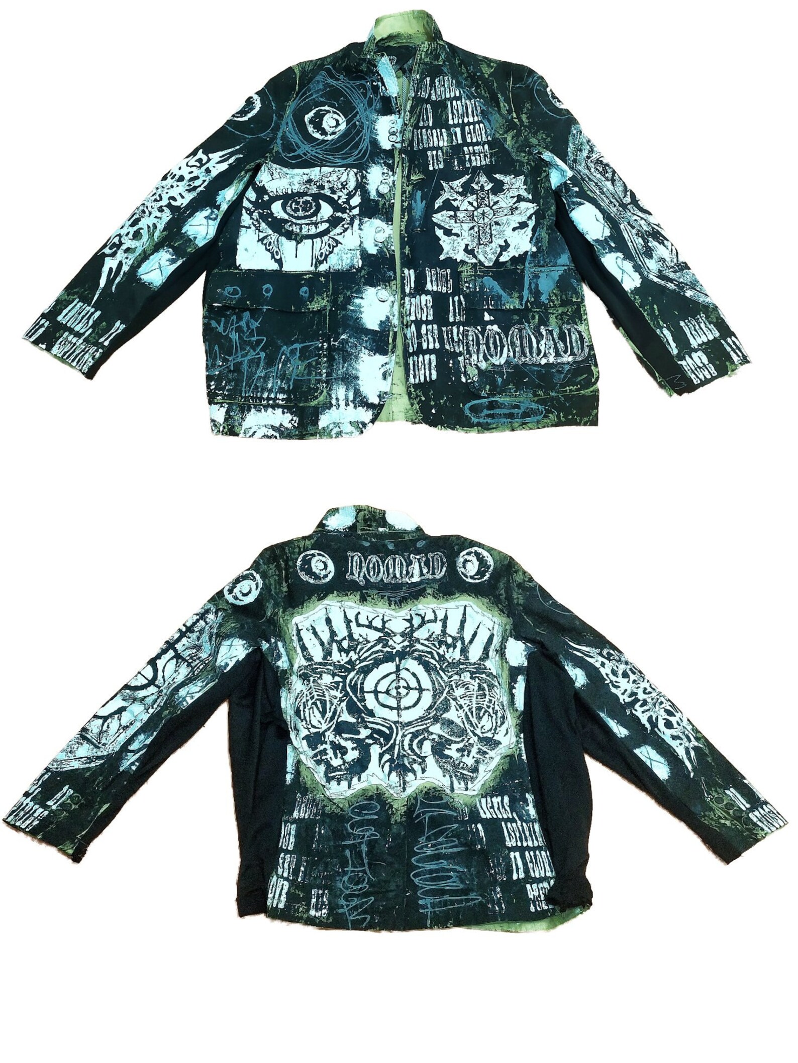 L Unique Handmade Emo Custom Punk Rock Goth Fantasy Spiral Rave ...