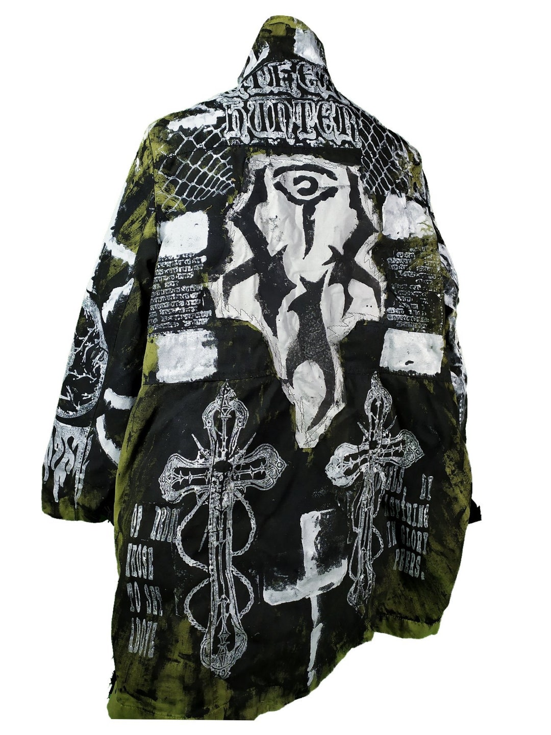 XXL Unique Handmade Blazer Custom Castle Punk Rock Goth Fantasy Emo ...
