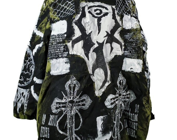 XXL Unique Handmade Blazer Custom Castle Punk Rock Goth Fantasy Emo ...