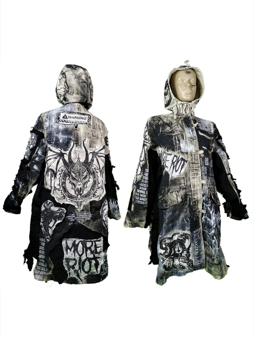 Unique Handmade Custom Punk Rock Goth Fantasy Emo Metal Rave Festival ...