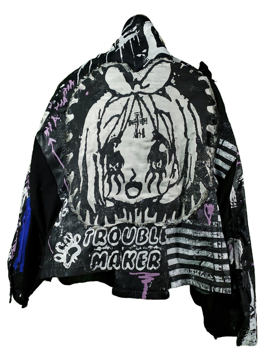 XL Unique Handmade Emo Custom Punk Rock Goth Fantasy Fire Queer Rave ...