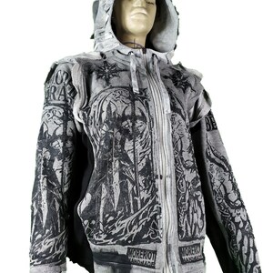 L-XL Unique Handmade Custom Patches Punk Goth Fantasy Emo Studs Rave ...