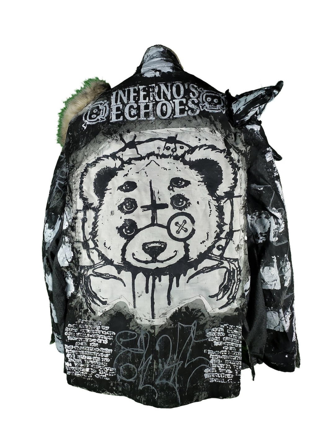 XL Unique Handmade Emo Custom Punk Rock Goth Fantasy Furry Queer Rave ...