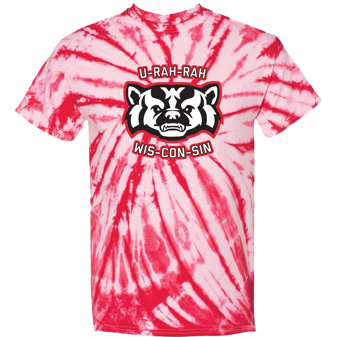 Wisconsin U-rah-rah Tie Dye T-shirt - Etsy