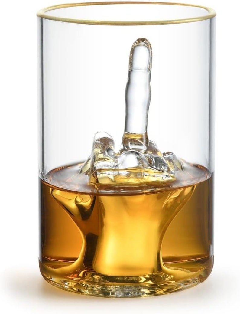 Personalized Custom Middle Finger Shot Glass – 4oz Small 3D Middle ...